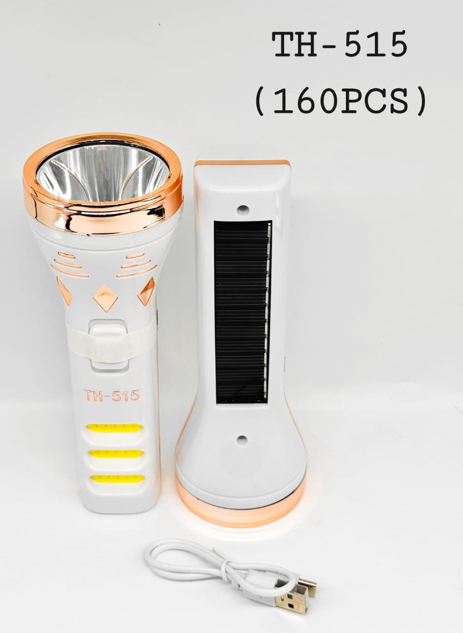 TH-515 Chargeable Solar Flash Light Torch – Beam Light Electronics