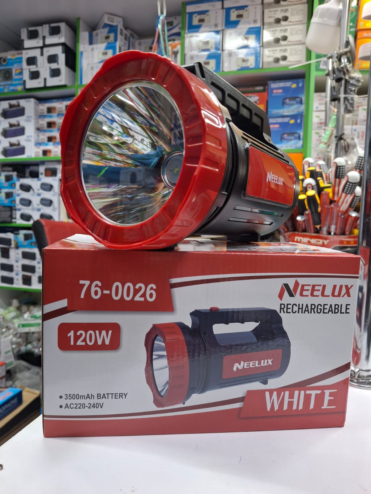 Neelux 76-0026 Rechargeable Search Light – Beam Light Electronics